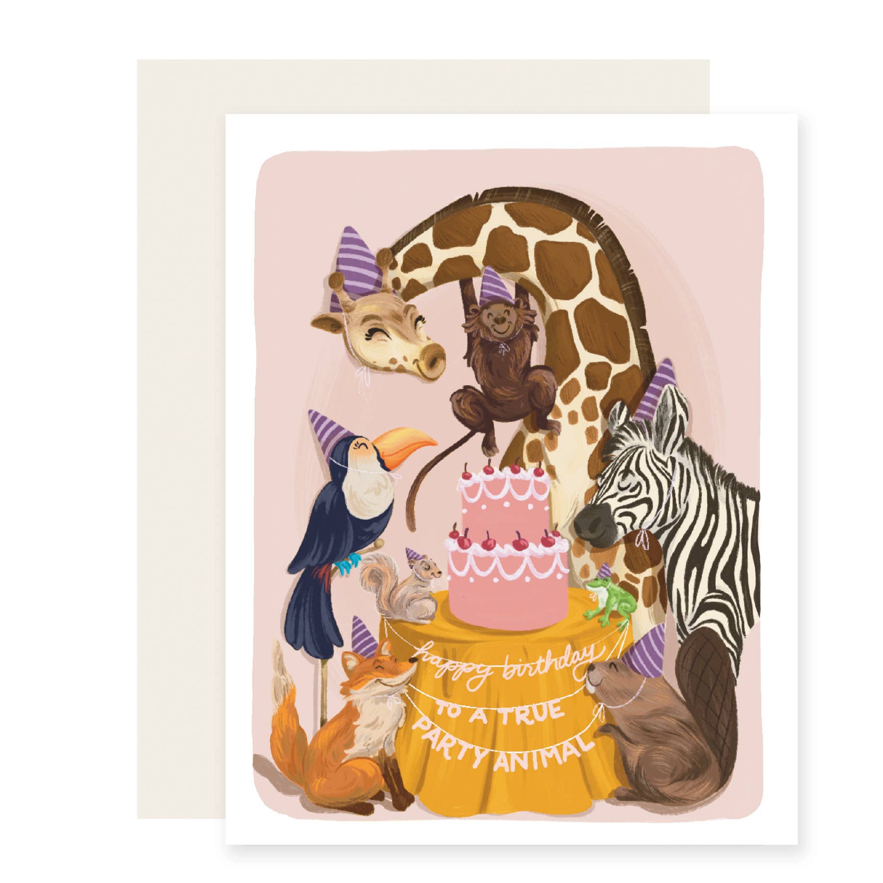 Animal Party | Kids Birthday Children's Happy Birthday Card – Salty Soirée