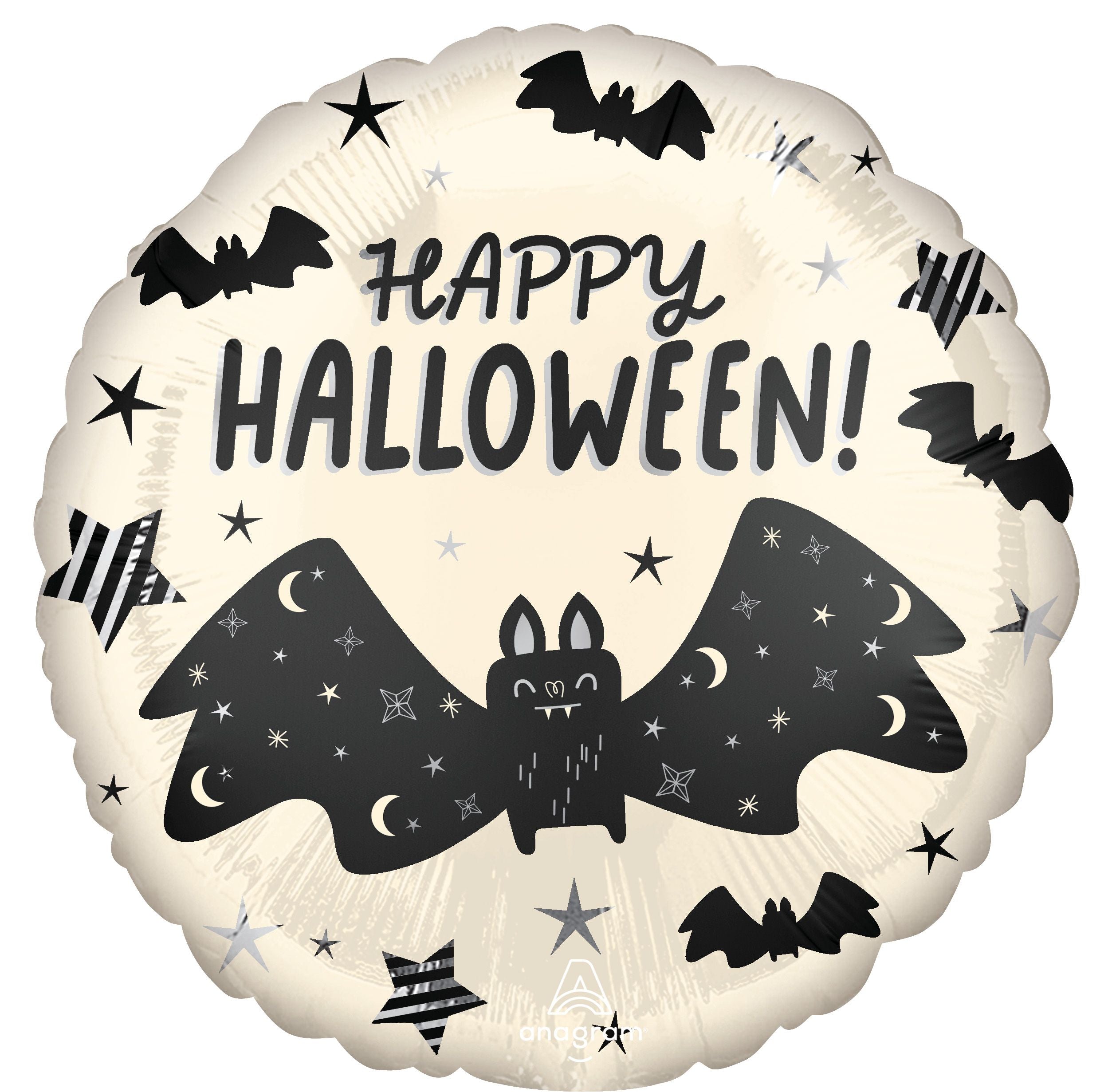 18 inch Standard Halloween Satin Bat Attack Balloon – Salty Soirée