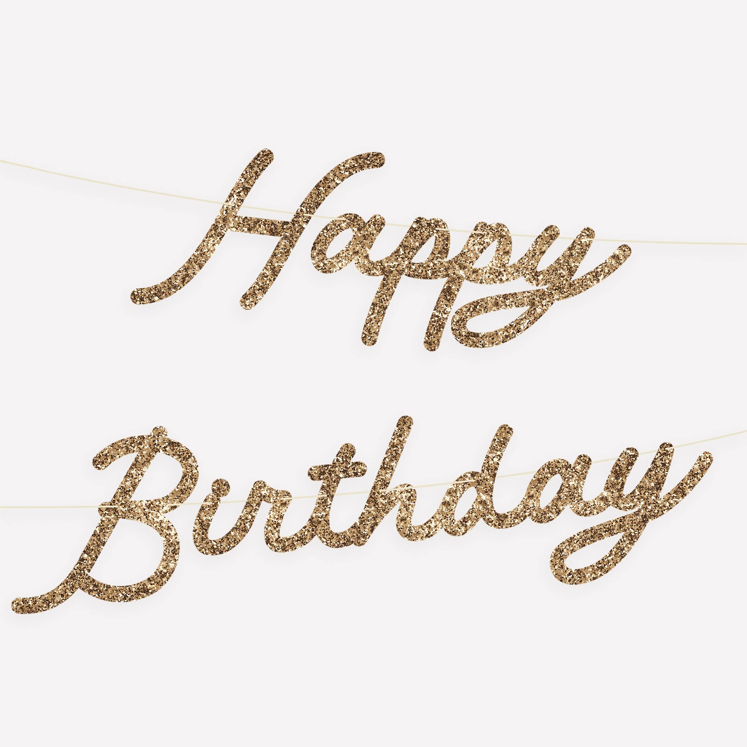 Gold Personalizable Birthday Garland Set – Salty Soirée