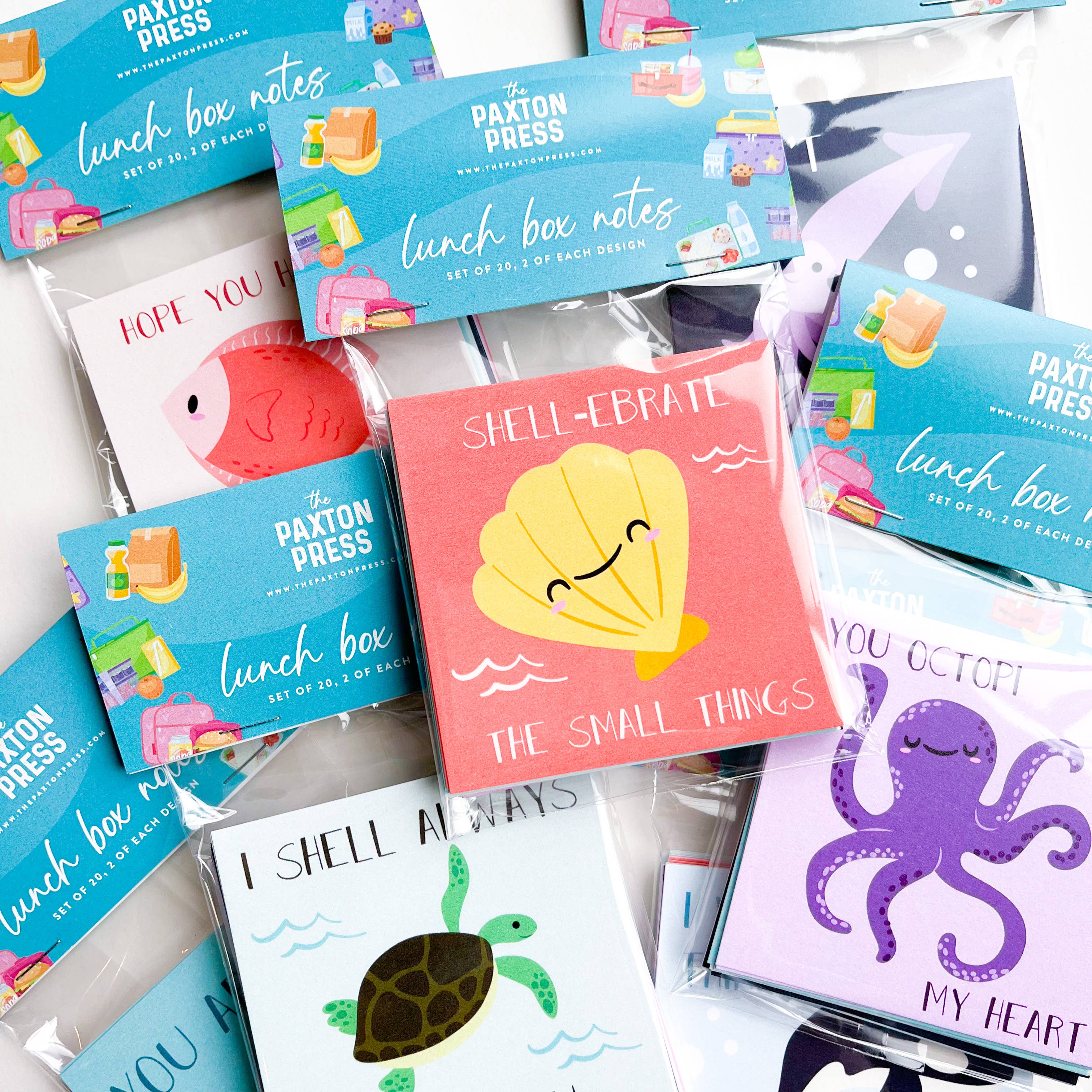 Lunch Box Notes - Sea Creatures – Salty Soirée