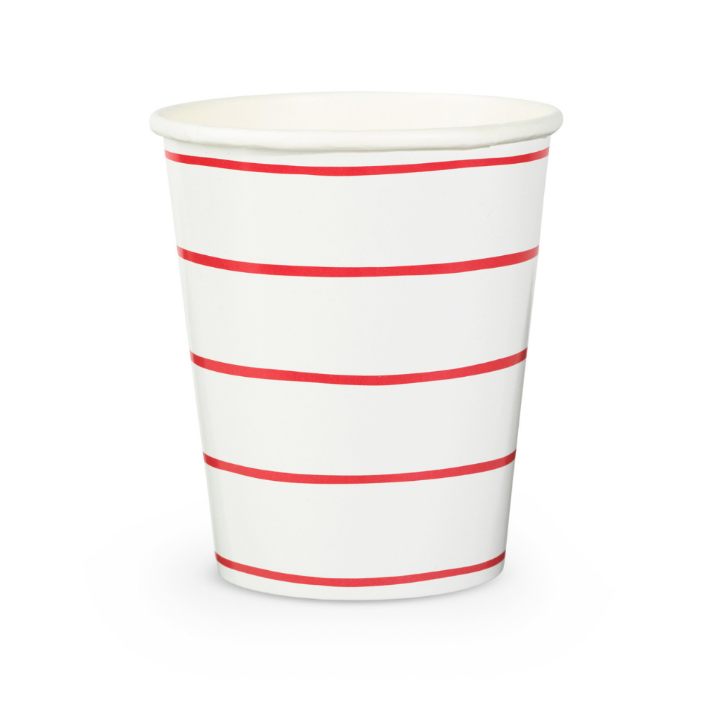 Frenchie Striped Candy Apple 9 oz Cups - 8 Pk. – Salty Soirée